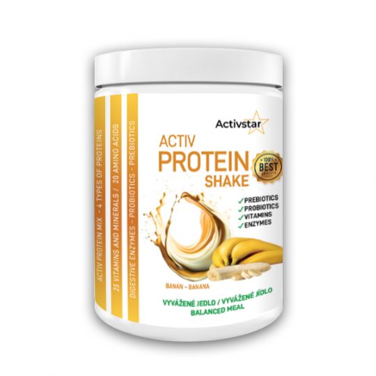 Activstar - Activ Protein shake Banán 480 g | activstar.cz